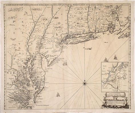 One Of The Finest 17th Century Maps Of The English Empire In America
