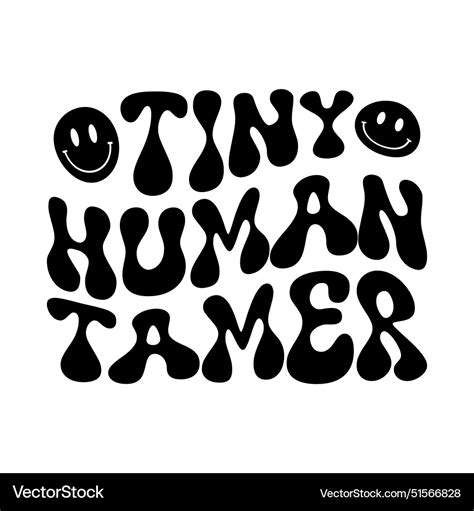 Tiny Human Tamer Royalty Free Vector Image Vectorstock
