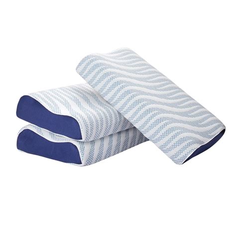 Impression Regular Curve Foam Pillow With Contoured Neck Support Homekode