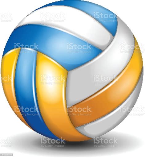 Volleyball Ball Vector Illustration Stock Illustration Download Image