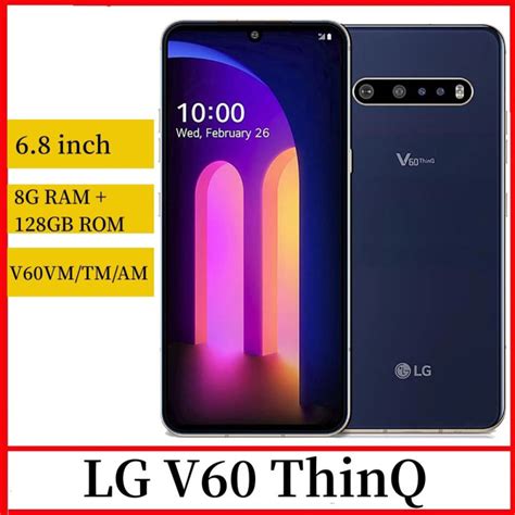LG V60 ThinQ 5G 6 8 Original Unlocked Mobile 8GB 128GB V600TM V600VM V60AM Qualcomm865