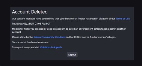 Common Issues Revolving Enforcement Terminations Roblox Application And Website Bugs