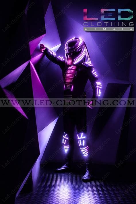 Predator Pixel Led Costume With Wireless Control Led Clothing Studio Inc Predator Pixel Led Costume With Wireless Control Led Clothing Studio Inc