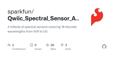 Github Sparkfun Qwiic Spectral Sensor As7265x A Trifecta Of Spectral Sensors Covering 18