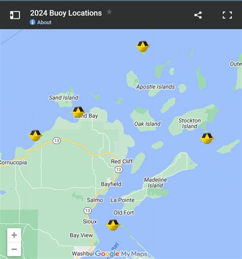Bouys On Lake Superior In The Apostle Islands