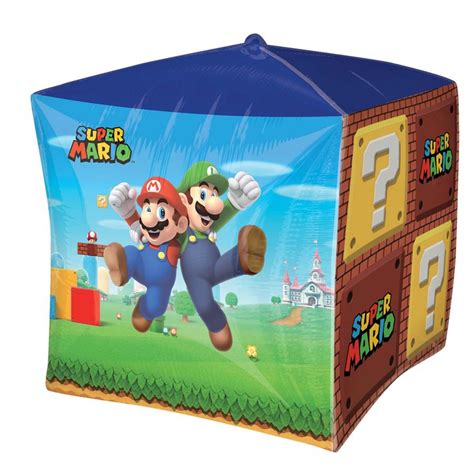 Super Mario Bros Cubez Foil Balloon 15 Inches Party Supplies Party Expert