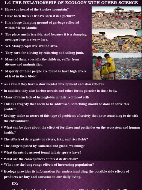 Week 4 The Relationship Of Ecology With Other Science The Ecosystem And Basic Unit Of Ecosystem