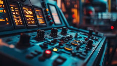 Close Up Of A Control Panel With Buttons Switches And Digital