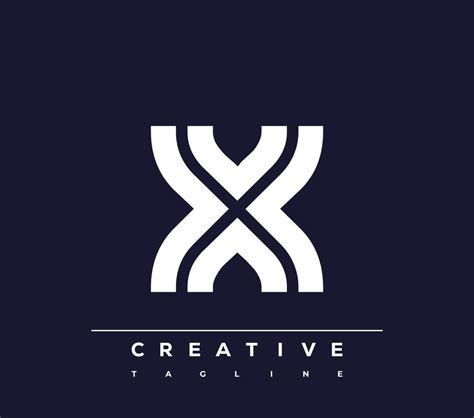 X Abstract Minimalist Letters Logo Monogram 54225323 Vector Art At