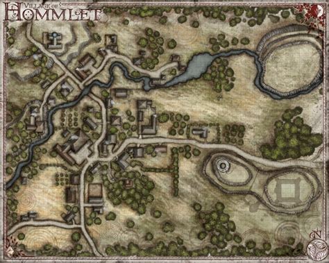 The Village Of Hommlet Digital Download Magazines Rpg And Fantasy Map