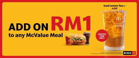Mcdonalds Malaysia New Add On Choices For Your Mcvalue Meal