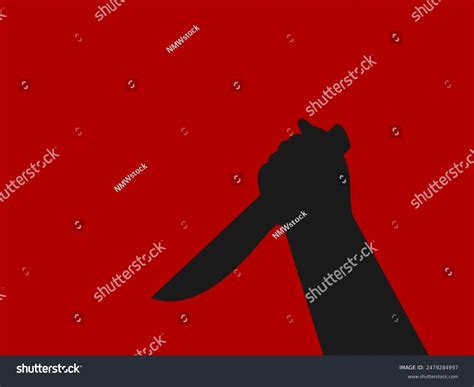 Flat Design Murder Vector Illustration Stock Vector Royalty Free
