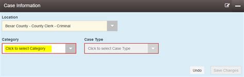 No Or Wrong Case Category Or Case Type Options Load For My Court
