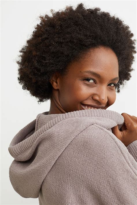 Knitted Chenille Hoodie