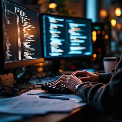 Free Developer At Work Image Programmer Developer Coding Download