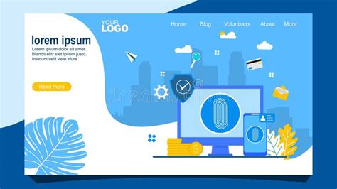 Fingerprint Screening Security System Concept Stock Vector Illustration Of Data Card 175887273