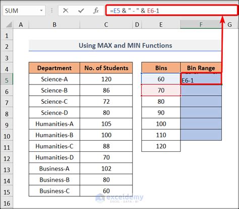 How To Calculate Bin Range In Excel 4 Methods