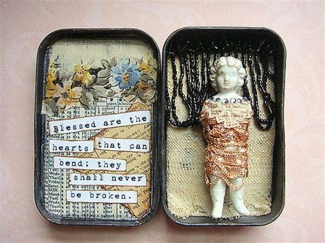 Tin Assemblage Altered Tins Tin Art Tin Can Crafts