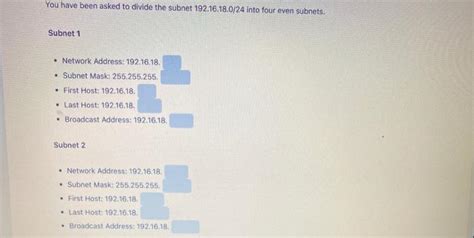 Solved You Have Been Asked To Divide The Subnet