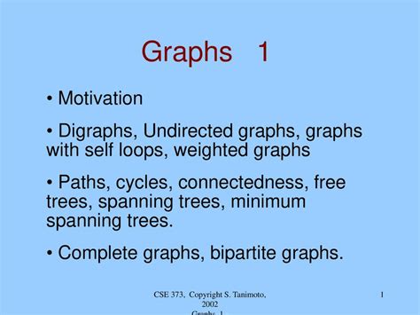 Cse 373 Copyright S Tanimoto 2002 Graphs Ppt Download