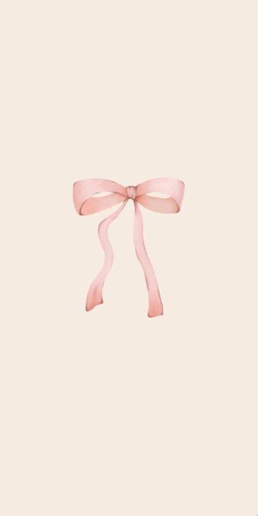 Coquette Pink Ribbon Wallpaper