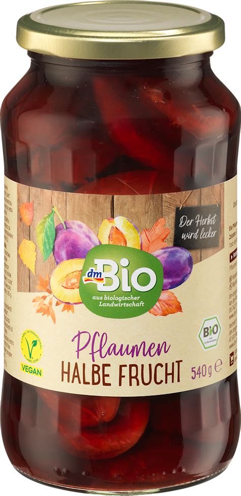 Dmbio Pflaumen Halbe Frucht 540 G Dm At