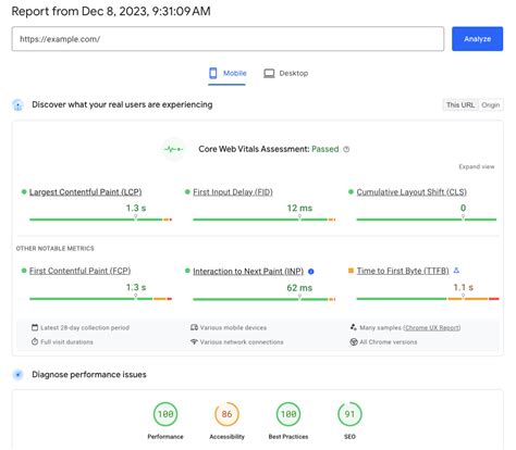 measure and optimize core web vitals debugbear