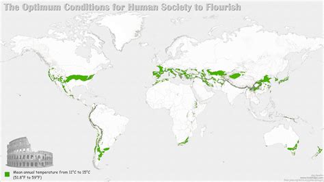 Human Climate Niche Mapped Vivid Maps