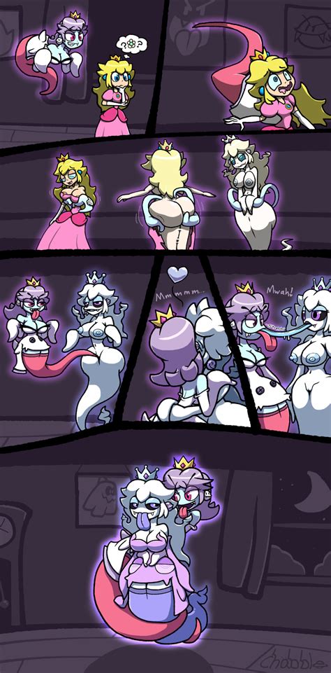 Rule 34 2girls Blonde Hair Boo Mario Chabble Comic Corruption Expansion Female Floating