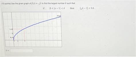 Solved 10 Points Use The Given Graph Of Fxx To Find The