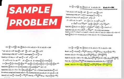 Solved Solve Using Seperation Of Variables Example Problem
