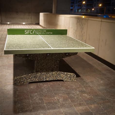 Precast Concrete Ping Pong Table Custom Design Sanderson Concrete