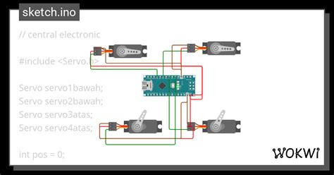 Lampu Beam Wokwi ESP32 STM32 Arduino Simulator