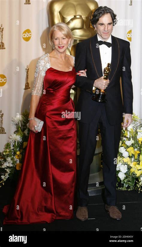 Helen Mirren And Daniel Day Lewis At The 80th Academy Awards Held At