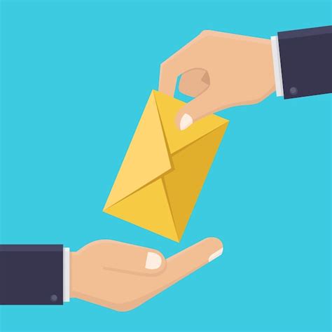 Premium Vector Hands And Letters Receive Letters Illustration Flat