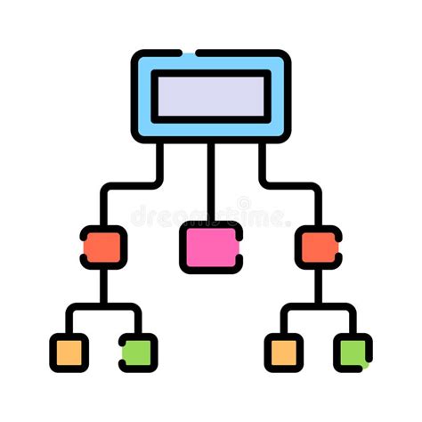 hierarchy stock vector illustration of process algorithm 338452258