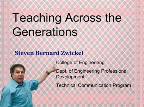 Teaching Across The Generations Pptx