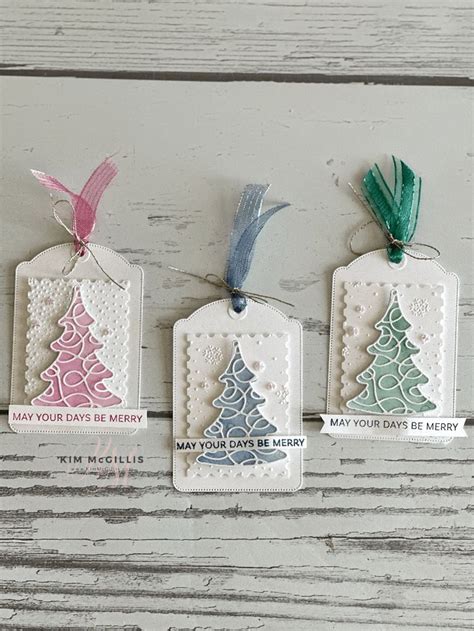 Stampinup S Decorative Trees Tags Kim Mcgillis Christmas Tags And