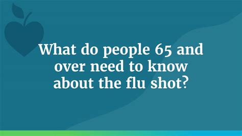 Do You Need A High Dose Flu Shot