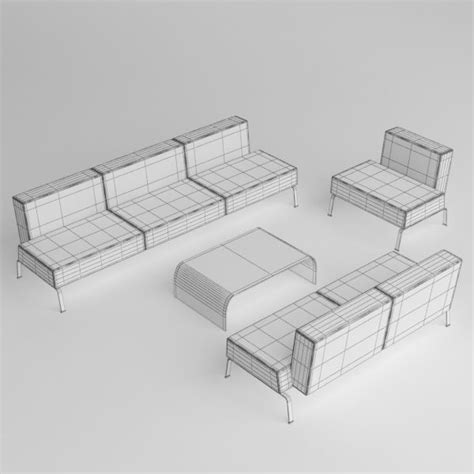 Sofás Set003 Modelo 3d 22 Max Fbx Obj Free3d