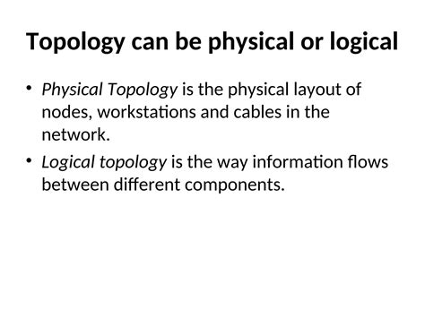 Presentation On Computer Network Topologyppt