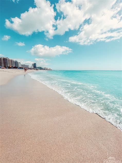 Miami Beach Looking North By Karnivalking Wall Art