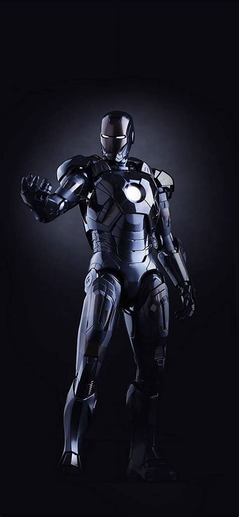Download Iron Man Black Iphone Dark Wallpaper