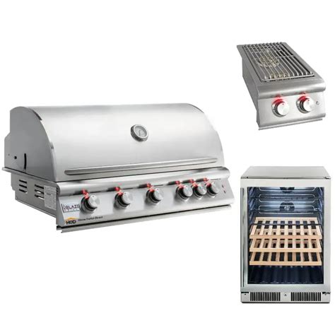 Blaze Grill Package Premium Lte 40 Inch 5 Burner Built In Liquid