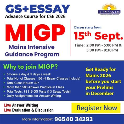 Lukmaan 💥 Crack Upsc Mains 2026 With Confidence Join Migp Mains