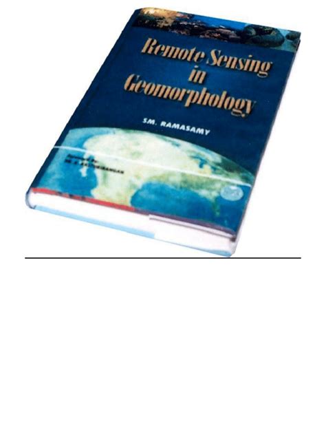 Pdf Remote Sensing In Geomorphology