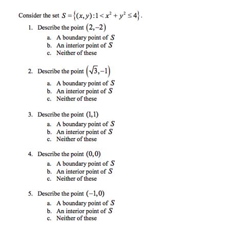 Solved Consider The Set S X Y Chegg Com