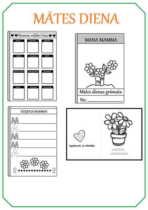 MĀtes Diena Mācību Materiāli