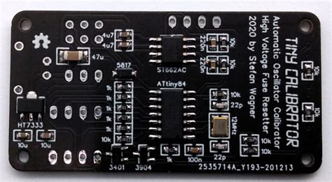 attiny84 osc calibrator and high voltage fuse resetter electronics