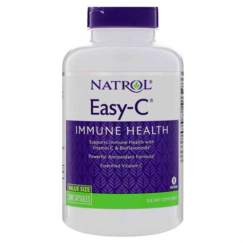 Natrol Easy C Vitamina C 500mg E Bioflavonoids 120caps Todas